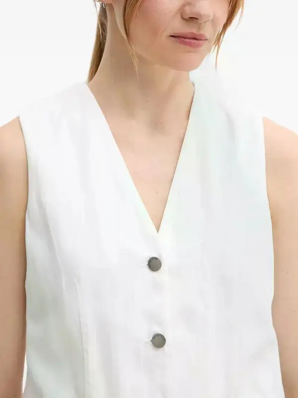 BENETTON V-neck Button-up Vest