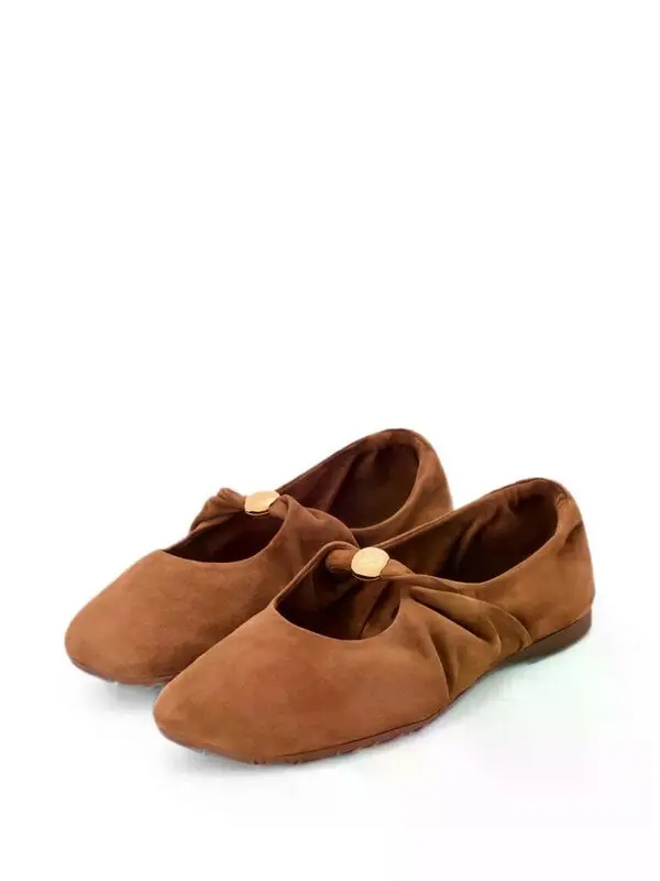 Loewe Pebble Suede Ballet Flats