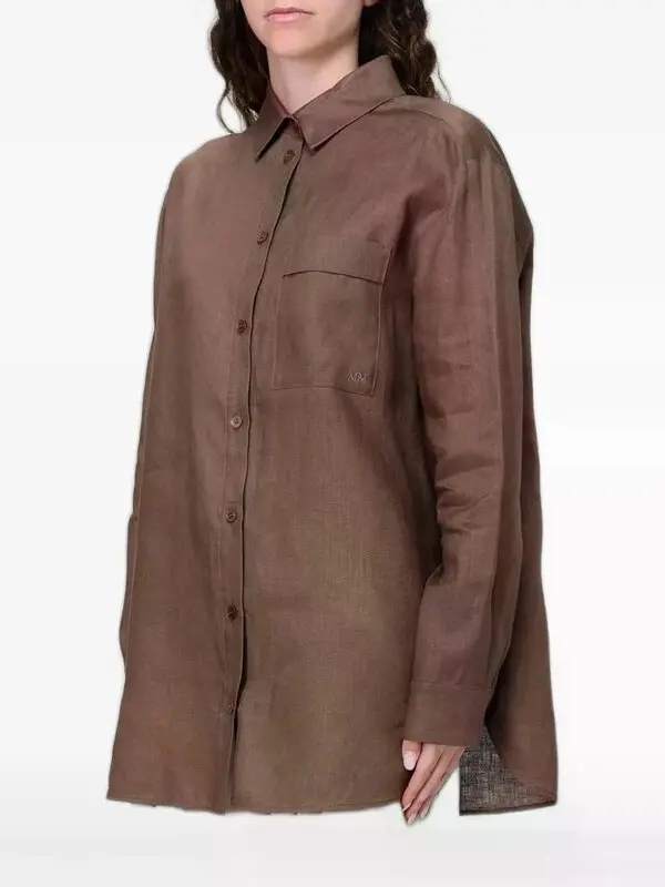 Max Mara Linen Chest-pocket Shirt