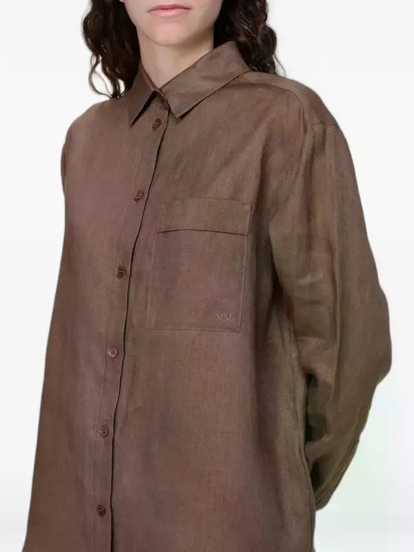Max Mara Linen Chest-pocket Shirt