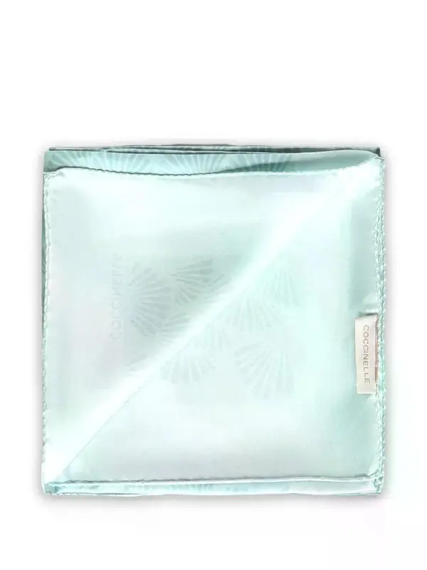 COCCINELLE Shell-print Silk Scarf
