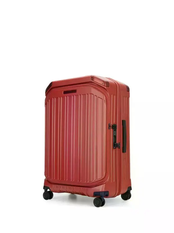 PIQUADRO Ridged Four-wheel Suitcase - Red