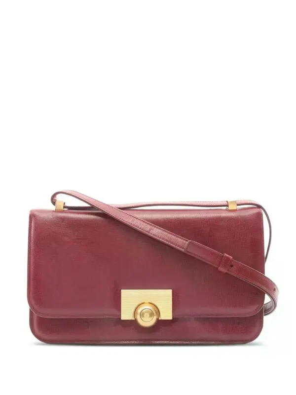 Bottega Veneta Front Flap Leather Shoulder Bag