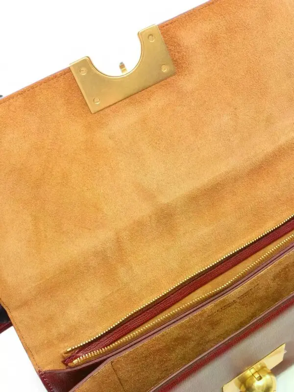 Bottega Veneta Front Flap Leather Shoulder Bag