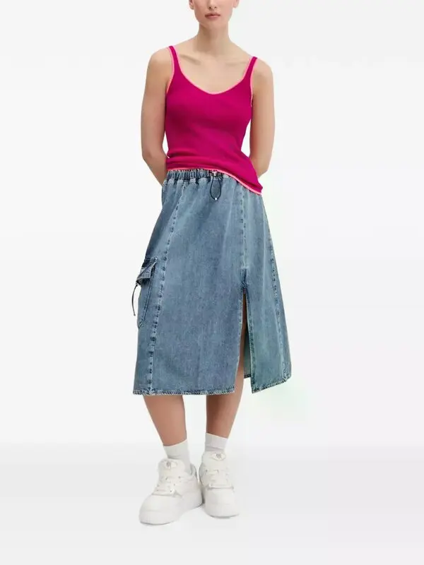 From Future Ribbed-knit Contrast-trim Top