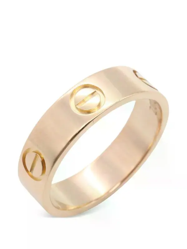 Cartier 18k Rose Gold Love Screw-detail Ring - Pink