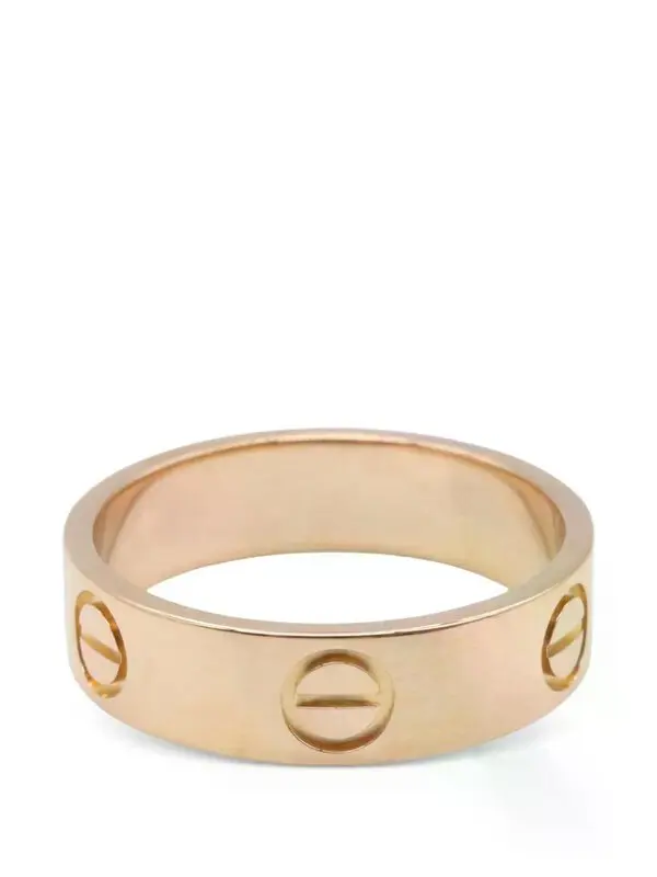 Cartier 18k Rose Gold Love Screw-detail Ring - Pink