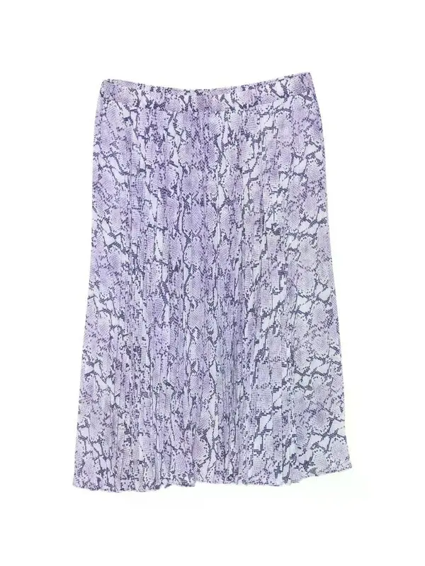 Michael Kors Snake-print Midi Skirt