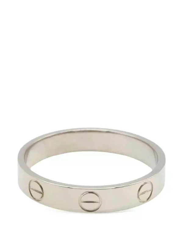 Cartier 18k White Gold Love Ring - Silver