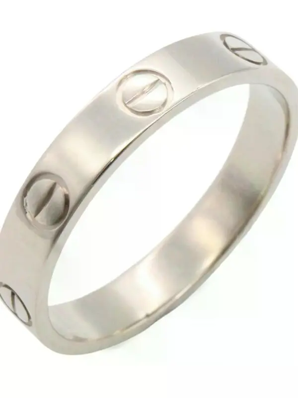 Cartier 18k White Gold Love Ring - Silver