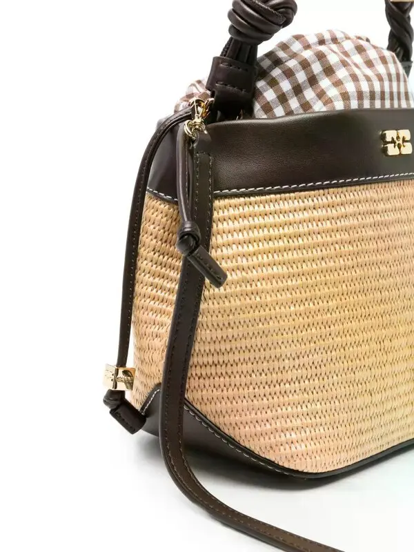 GANNI Bou Braided-strap Bucket Bag