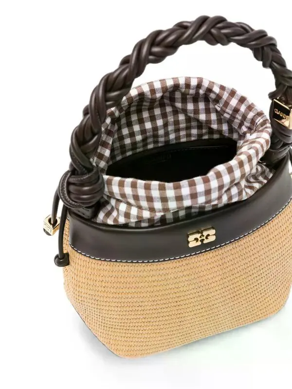 GANNI Bou Braided-strap Bucket Bag