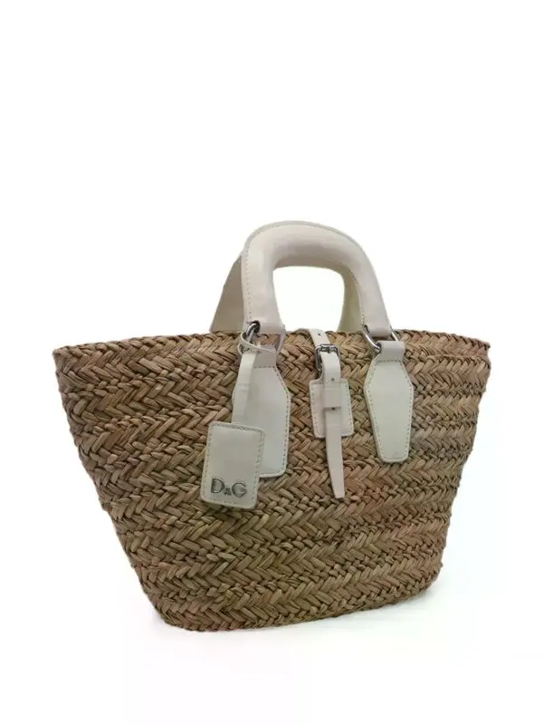 Dolce & Gabbana Drawstring Basket Tote Bag