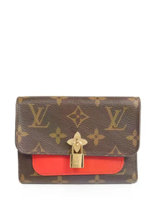 LOUIS VUITTON Monogram Flower Lock Wallet