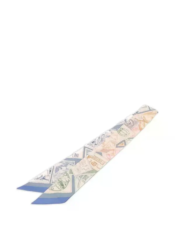Hermès Stamp-print Scarf - Neutrals
