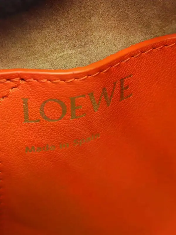 Loewe Calfskin Amazona 16 Square Bag Satchel - Orange