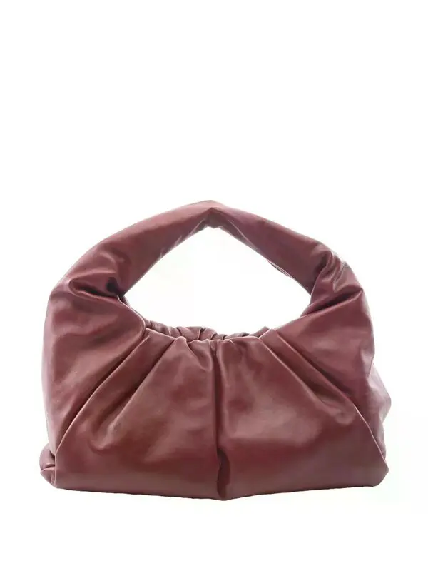 Bottega Veneta Lambskin The Pouch Shoulder Bag - Red