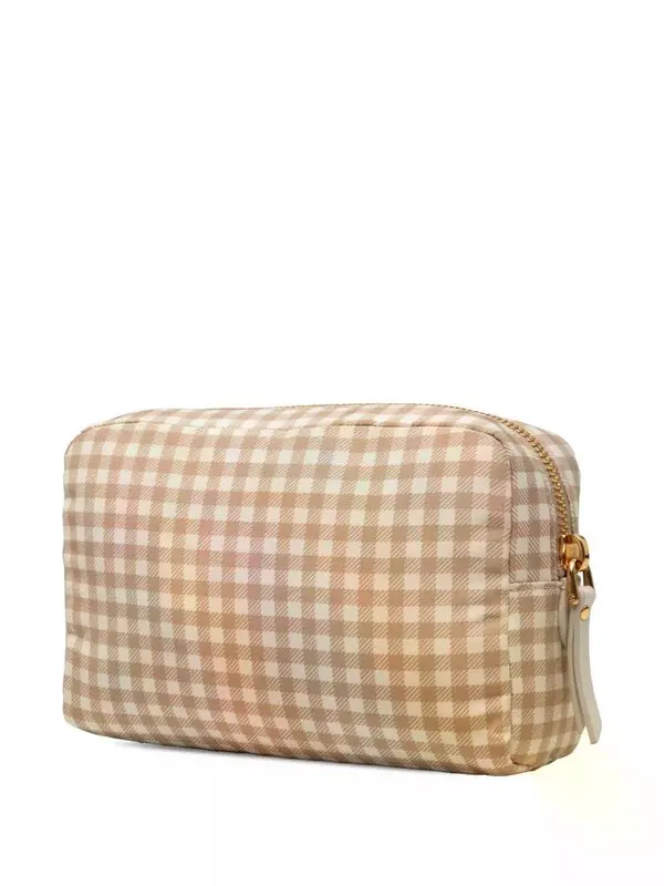 Miu Miu 2010-2026 Nylon Vichy Wristlet Pouch