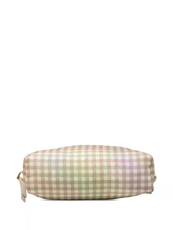 Miu Miu 2010-2026 Nylon Vichy Wristlet Pouch