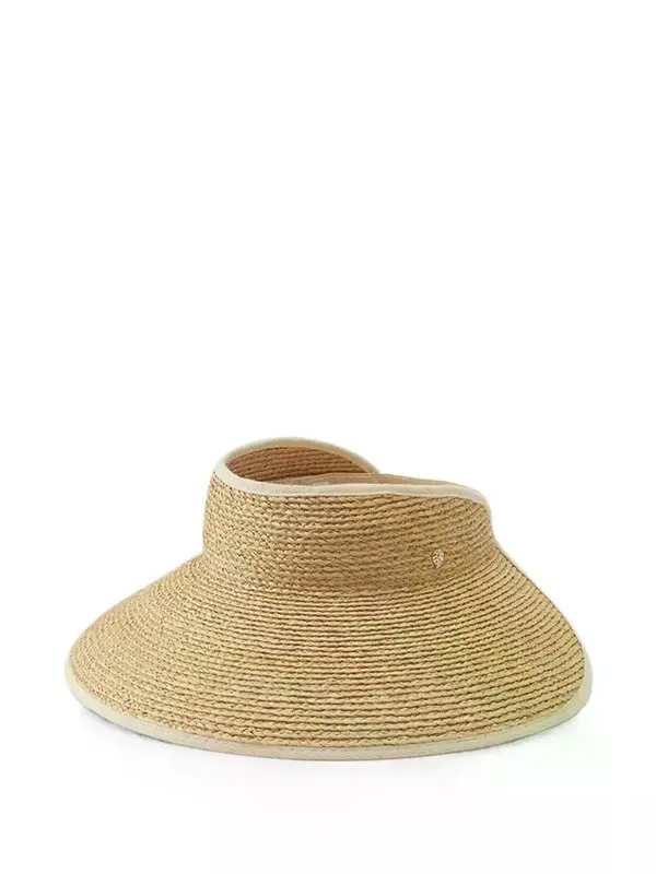 Helen Kaminski Raffia Woven Design Visor - Neutrals