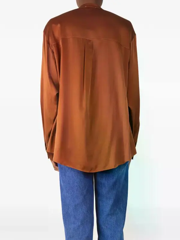 FORTE_FORTE Band-collar Shirt