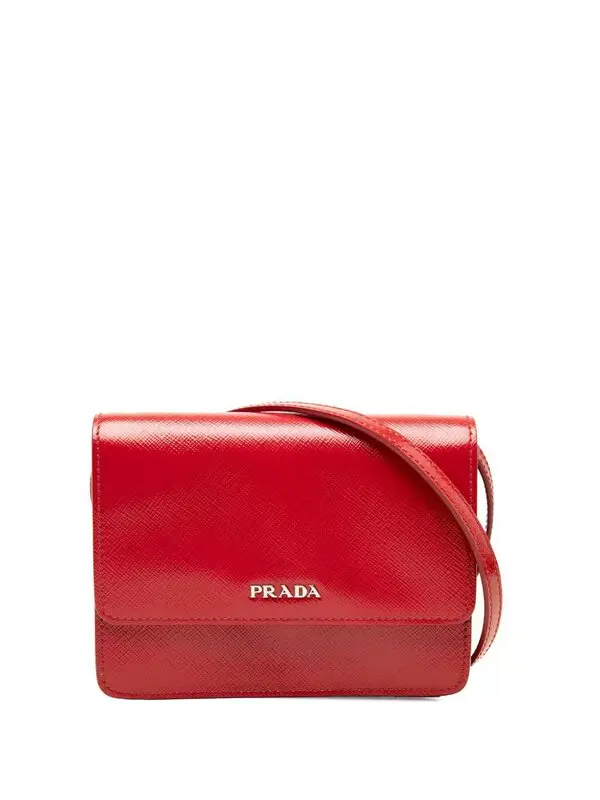 Prada 2010-2026 Saffiano Vernice Crossbody Bag