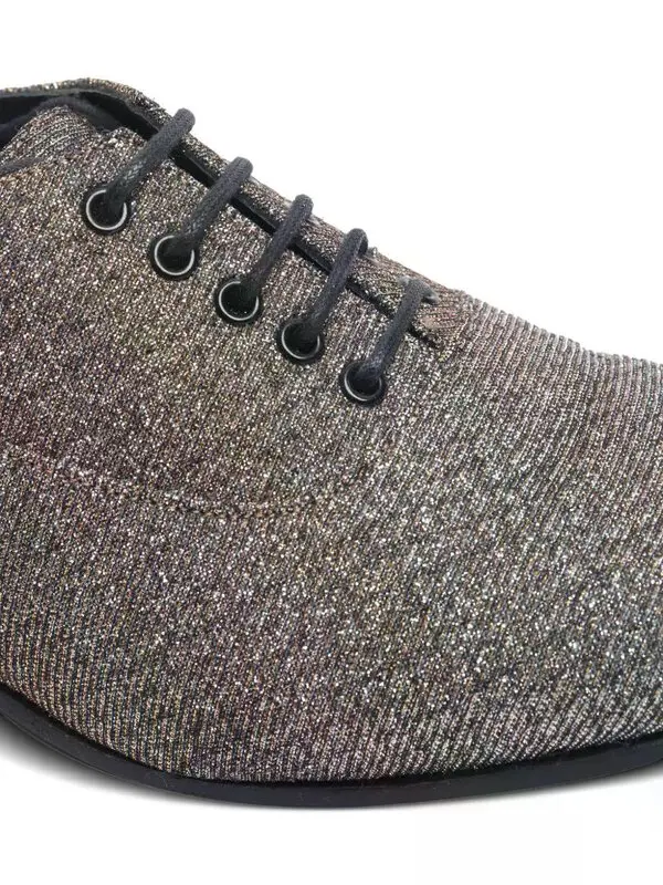 Saint Laurent Glittery Lace-up Shoes