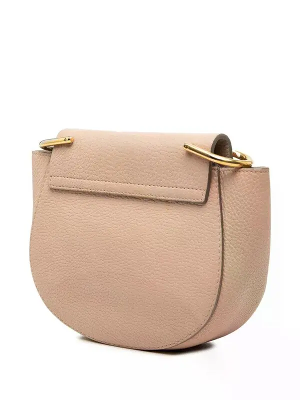 Chloé 2017 Mini Grained Lambskin Drew Crossbody Bag - Brown