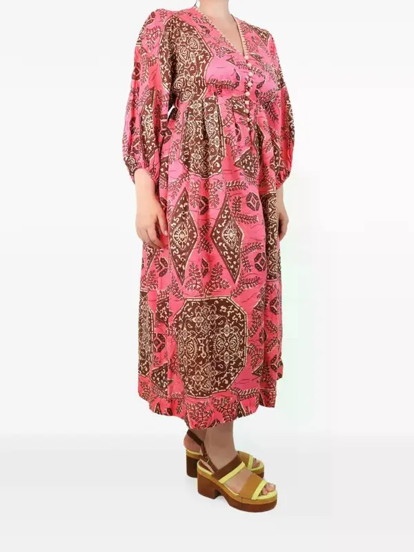 Zimmermann Printed V-neck Maxi Dress