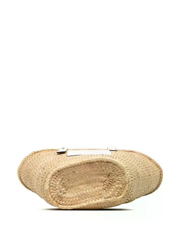 Loewe 2021 Medium Raffia Anagram Basket Tote Bag