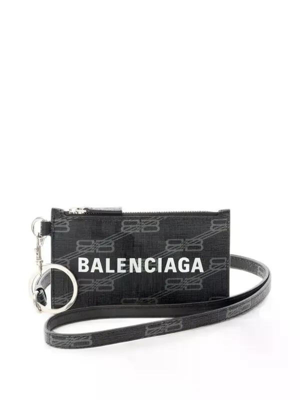 Balenciaga Bb Cash Monogram-pattern Wallet