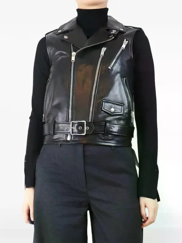 Saint Laurent Belted Biker Vest