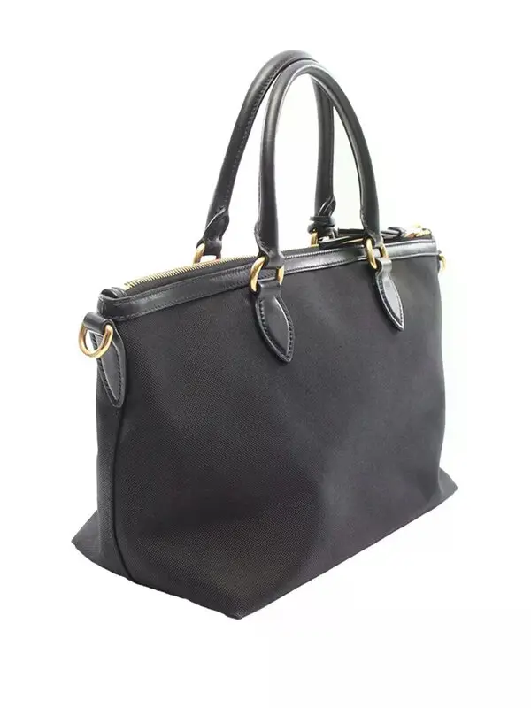 Prada 2000-2010 Canvas Canapa Logo Satchel