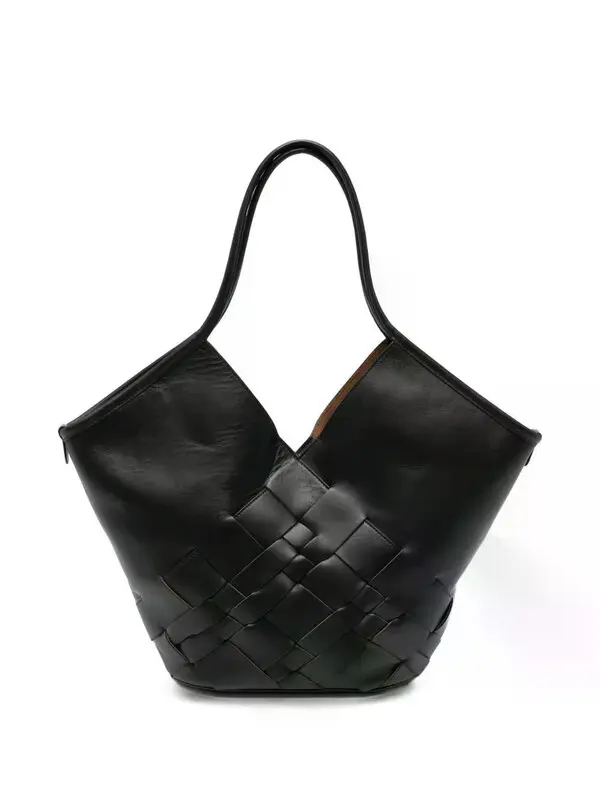 Hereu Coloma Leather Shoulder Bag - Black
