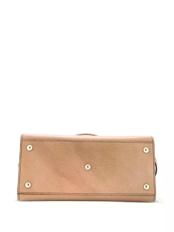 Gucci Soho Convertible Top Handle Leather Small Satchel - Neutrals