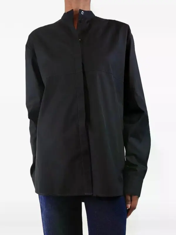 ISSUE TWELVE Band-collar Shirt