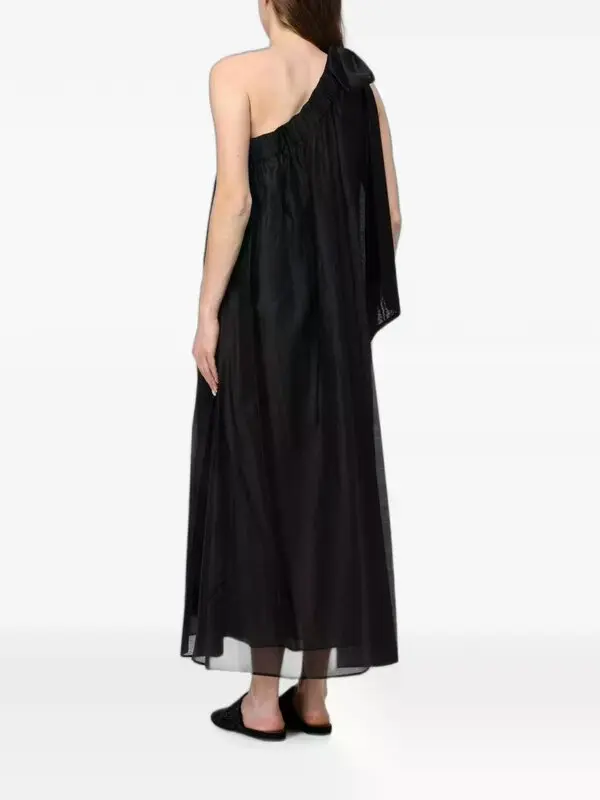 MEIMEIJ One-shoulder Pleated Maxi Dress