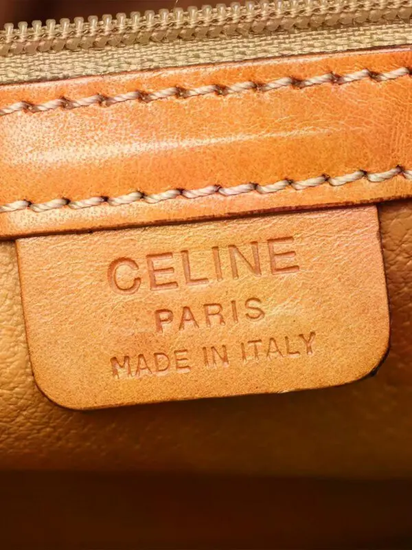 Celine 20th Century Macadam Coated Canvas Tote Bag