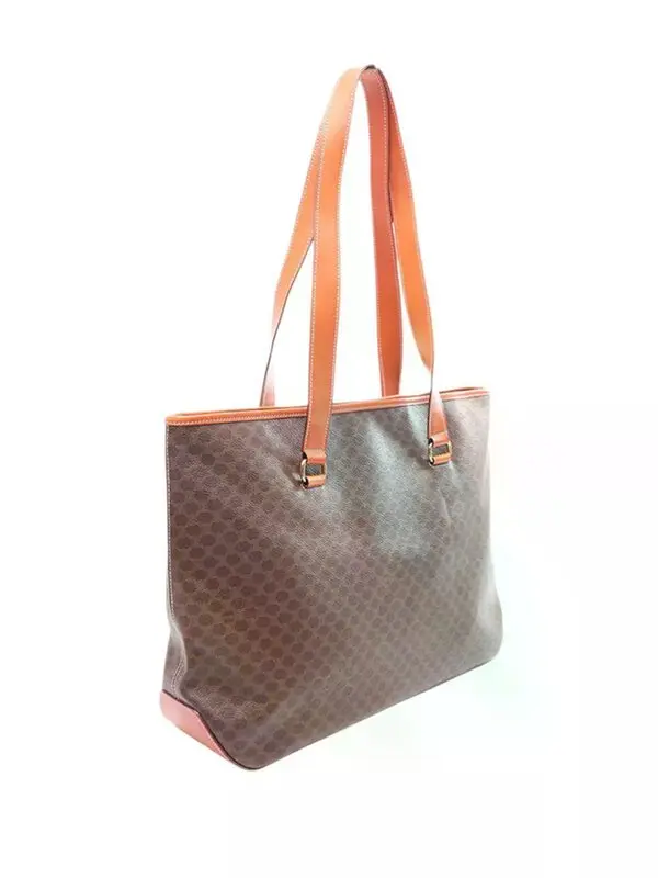 Celine 20th Century Macadam Coated Canvas Tote Bag