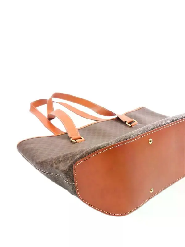 Celine 20th Century Macadam Coated Canvas Tote Bag