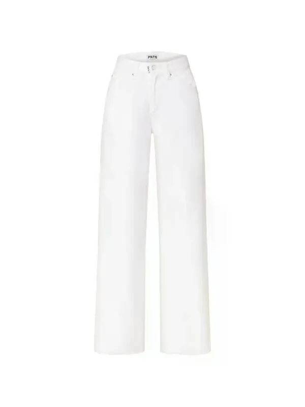 PNTS The Raver Wide-leg Jeans - White