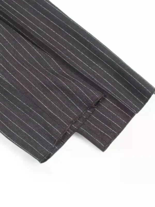 Celine Dark Wool Pinstripe Trousers