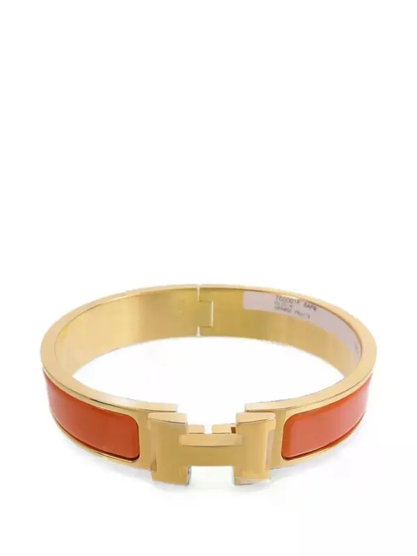 Hermès Quateur H Logo Bracelet - Gold