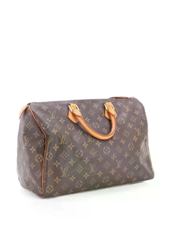 LOUIS VUITTON Speedy Handbag Monogram Canvas 35 Satchel