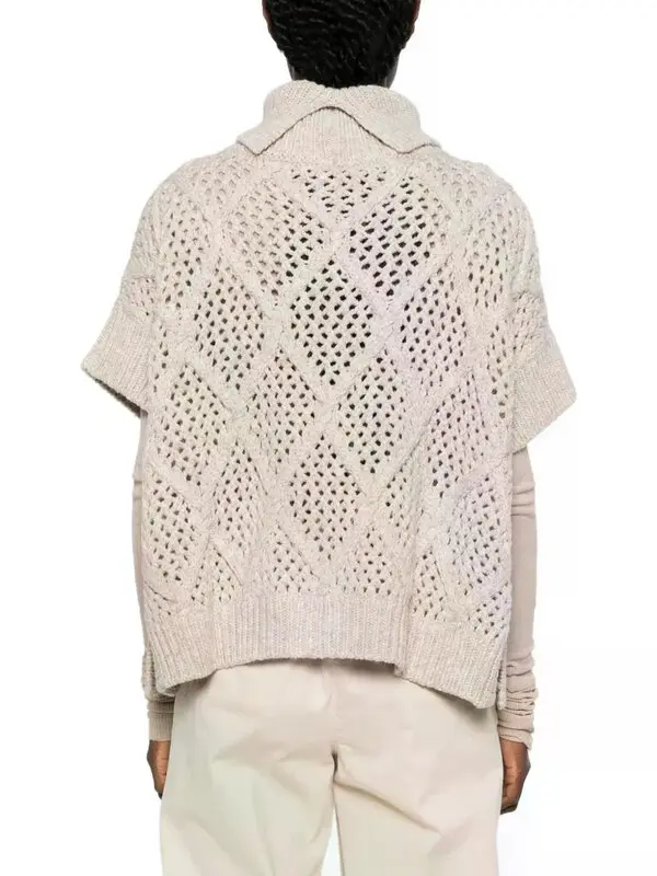 Peserico Open-knit Turtleneck Sweater