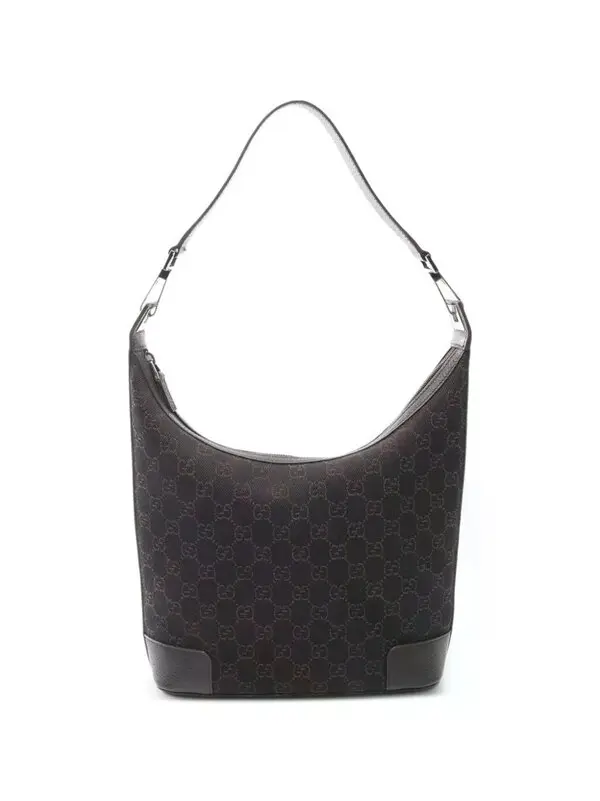 Gucci Gg Pattern Shoulder Bag - Brown