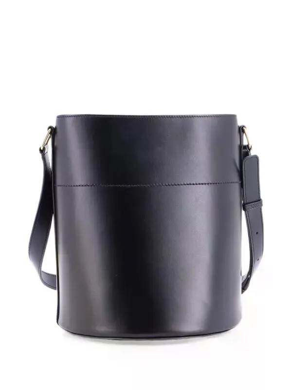 Celine Maillon Triomphe Leather Medium Bucket Bag