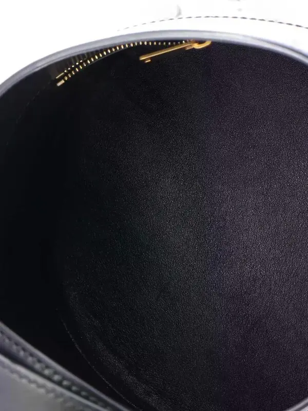 Celine Maillon Triomphe Leather Medium Bucket Bag