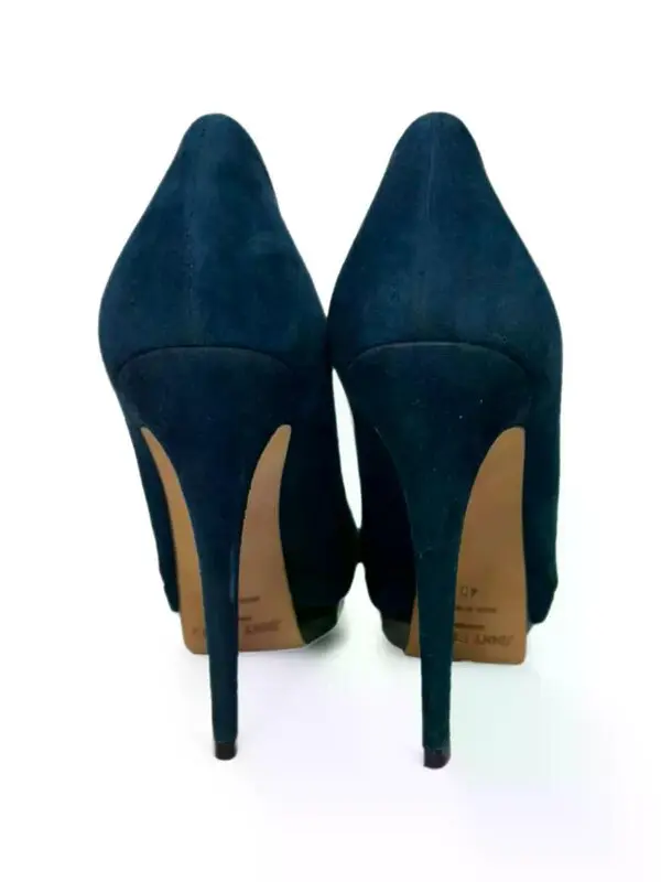 JIMMY CHOO Suede Platform Pumps - Blue