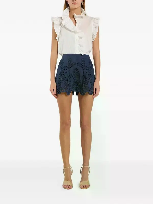 CHRISTY LYNN Eyelet Embroidered Shorts